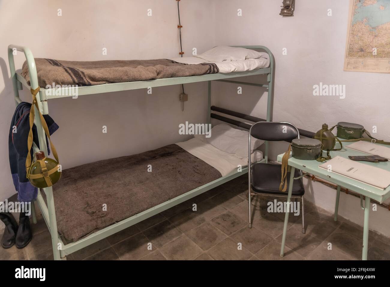 TIRANA, ALBANIA, SEPTEMBER 23, 2019: Interior of Bunk'Art 2 museum in ...