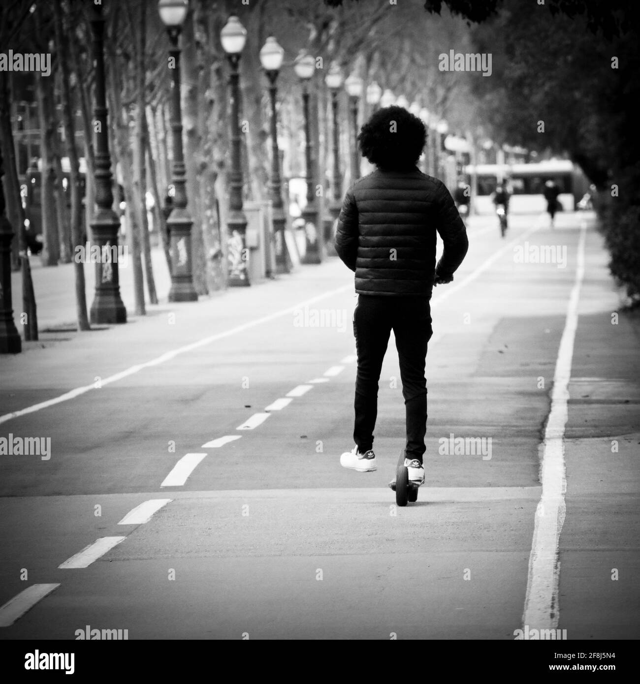 Scooter rear view hi-res stock photography and images - Alamy