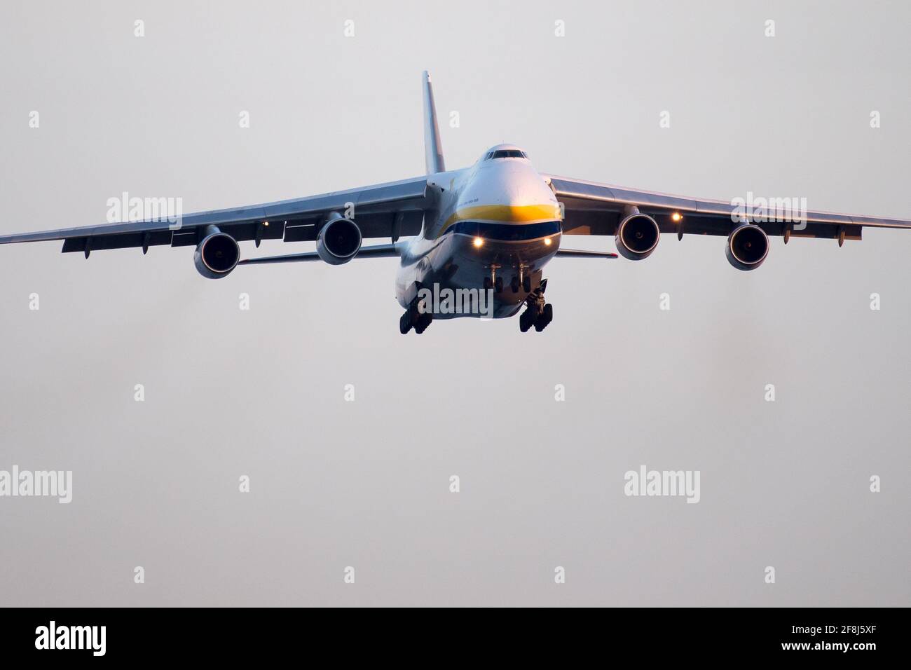 Russian strategic airlift jet aircraft Antonov An-124-100M Ruslan owned ...