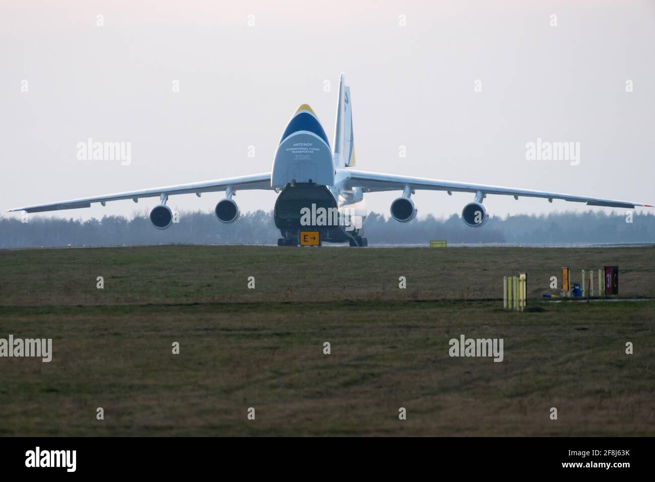 Russian strategic airlift jet aircraft Antonov An-124-100M Ruslan owned ...