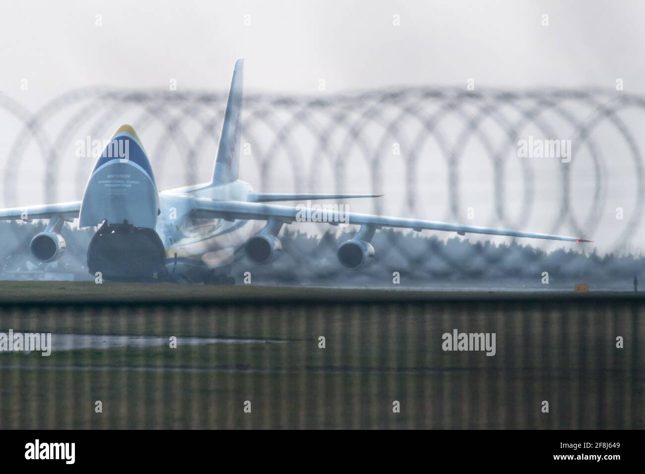 Russian strategic airlift jet aircraft Antonov An-124-100M Ruslan owned ...