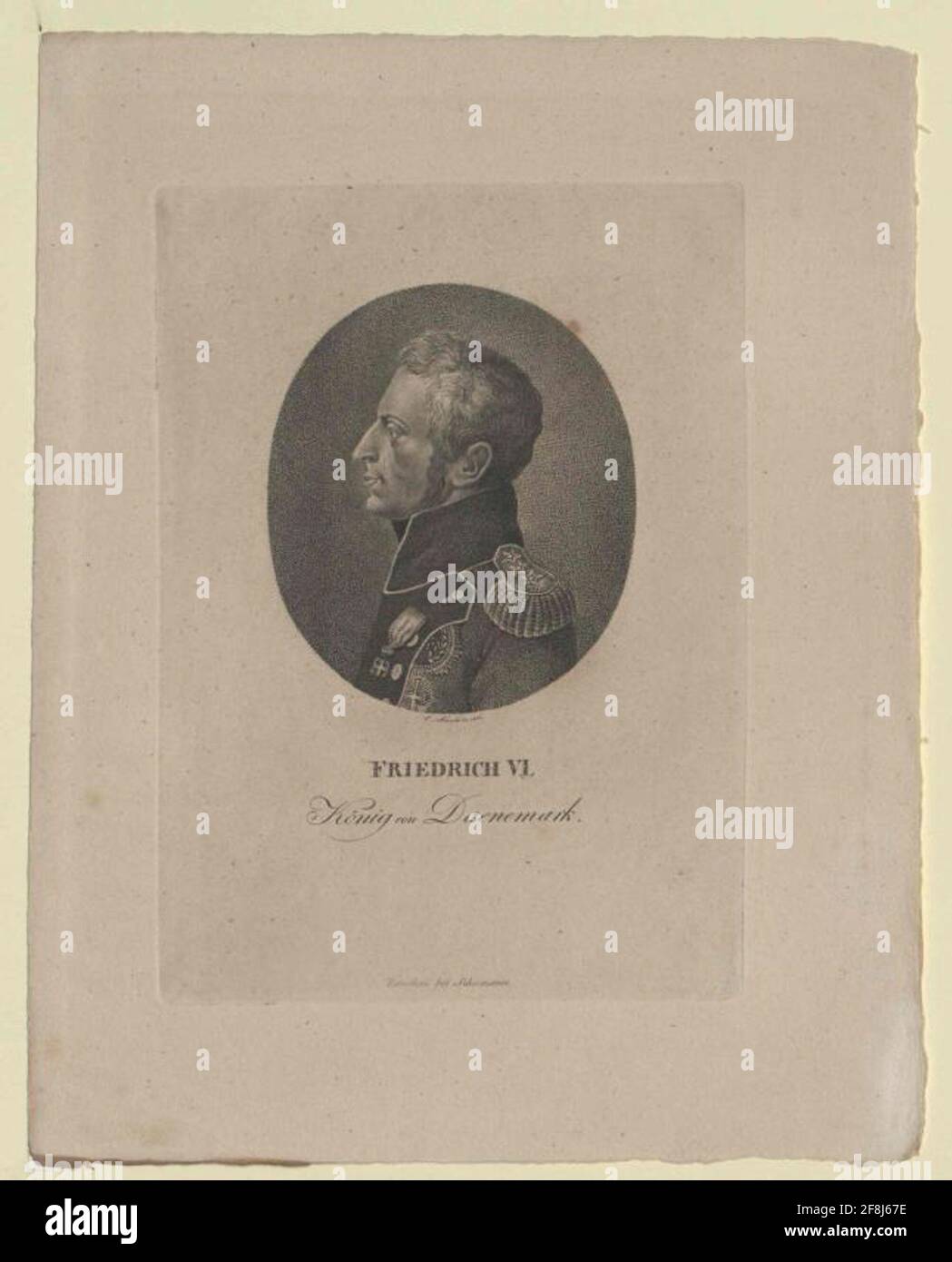 Frederick VI., King of Denmark Stock Photo - Alamy