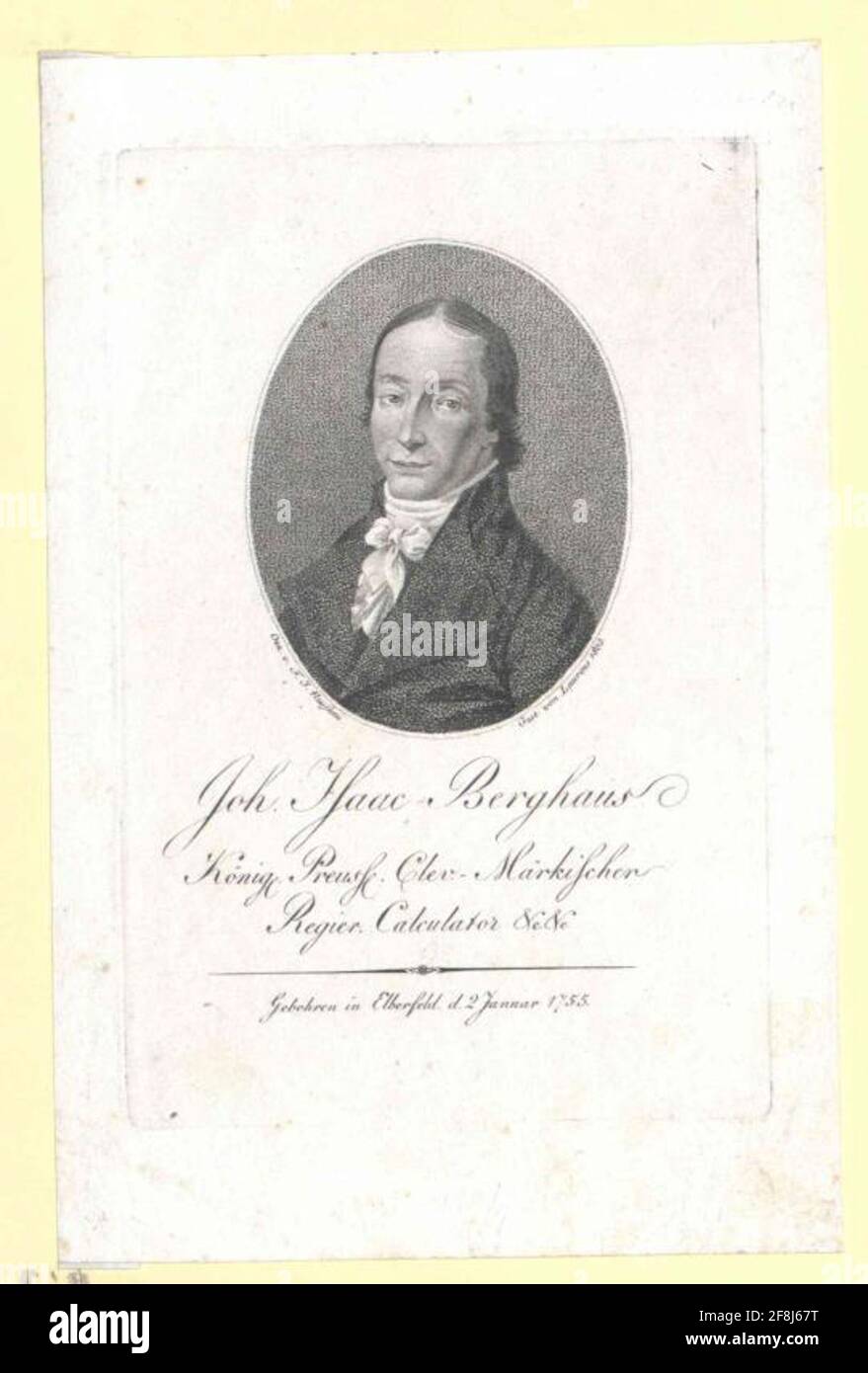 Berghaus, Johann Isaac Stock Photo - Alamy