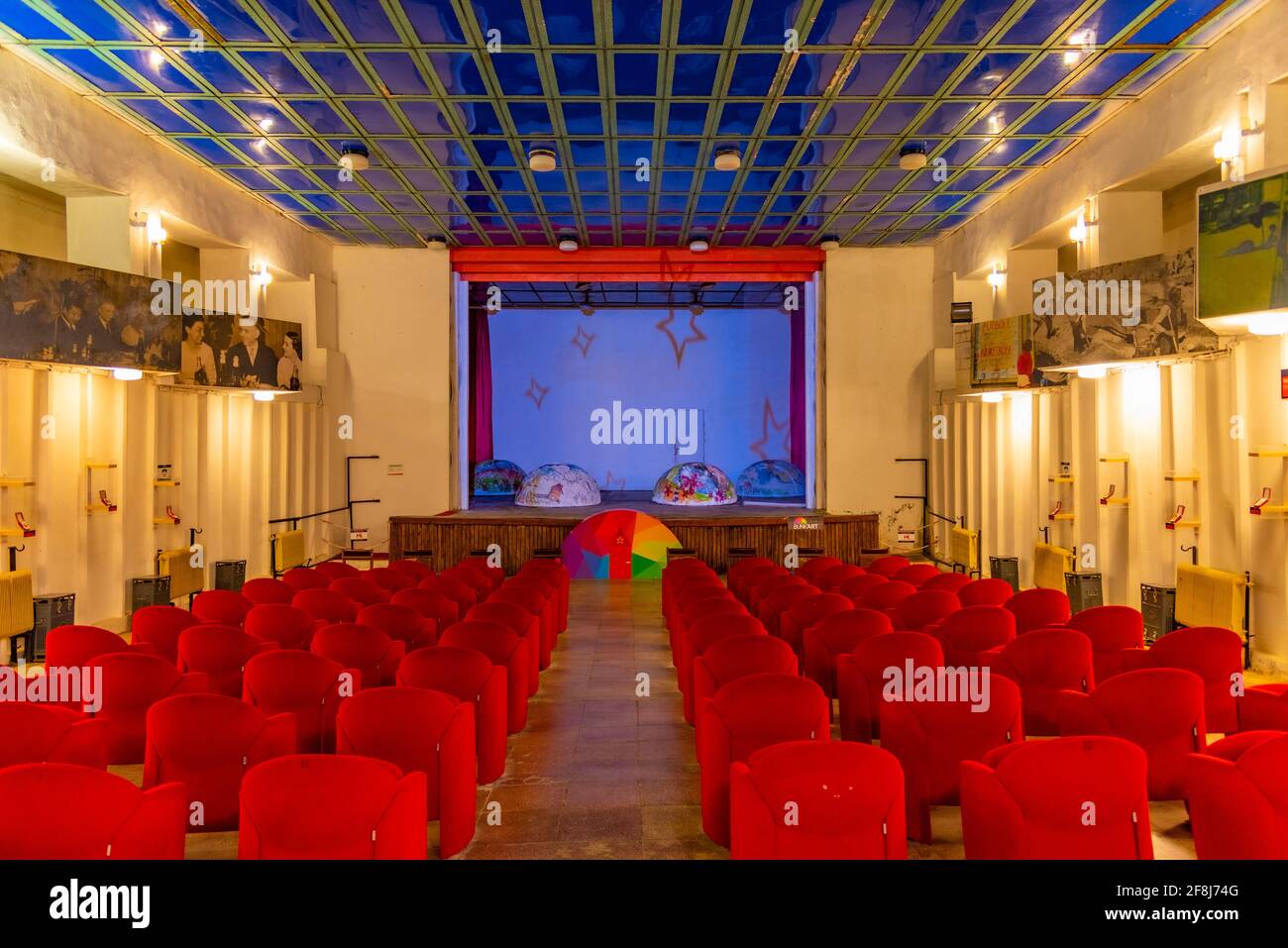 TIRANA, ALBANIA, SEPTEMBER 29, 2019: Interior of Bunk'Art 1 museum in ...