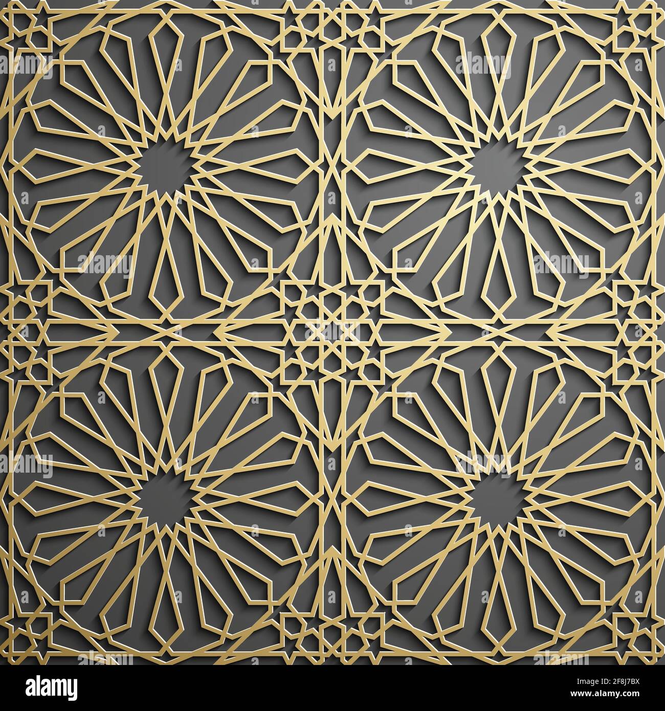 Gold mosaic mosque in Stock Vector Images - Alamy