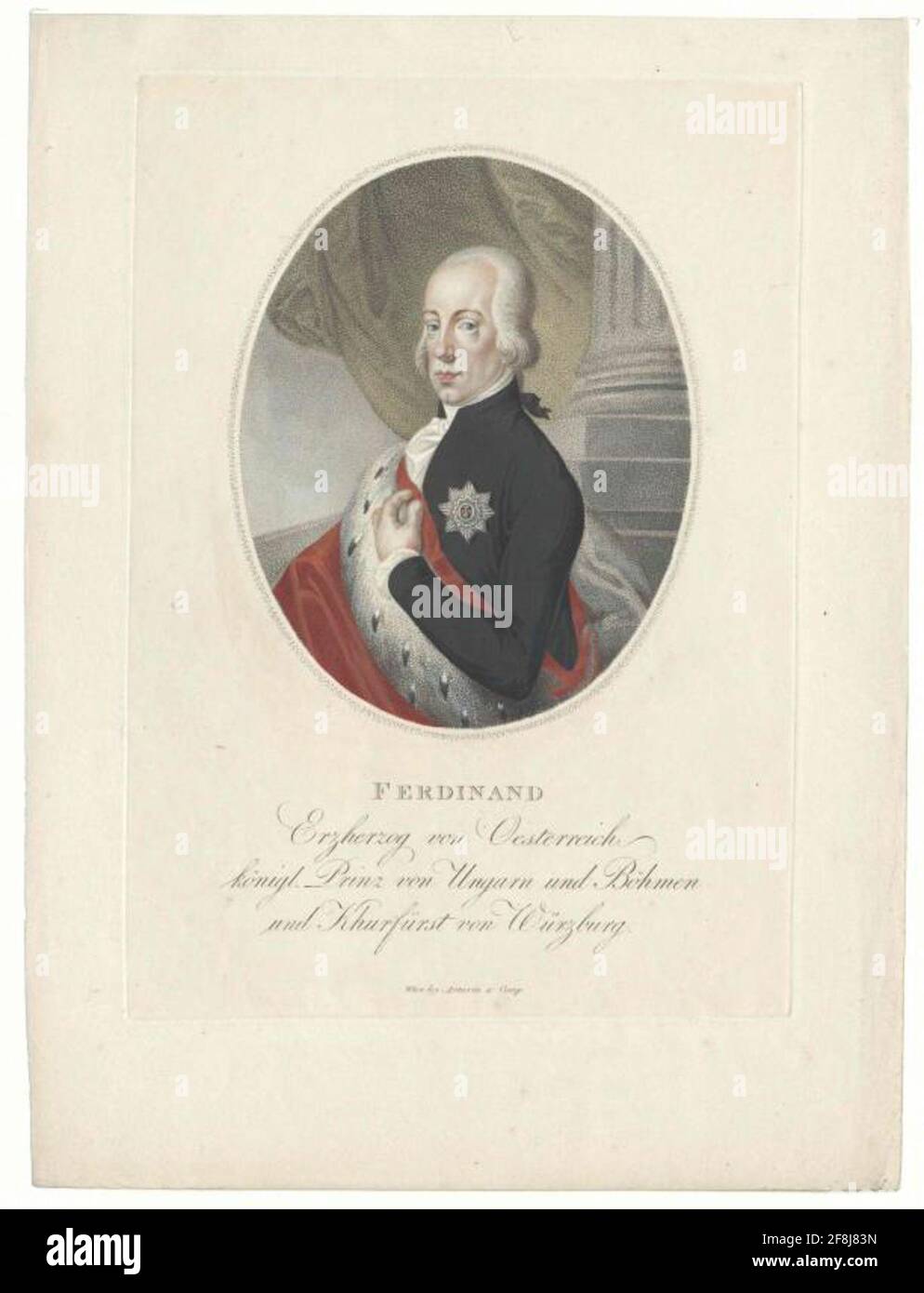 Ferdinand III., Archduke of Austria Grand Duke of Tuscany Stock Photo ...