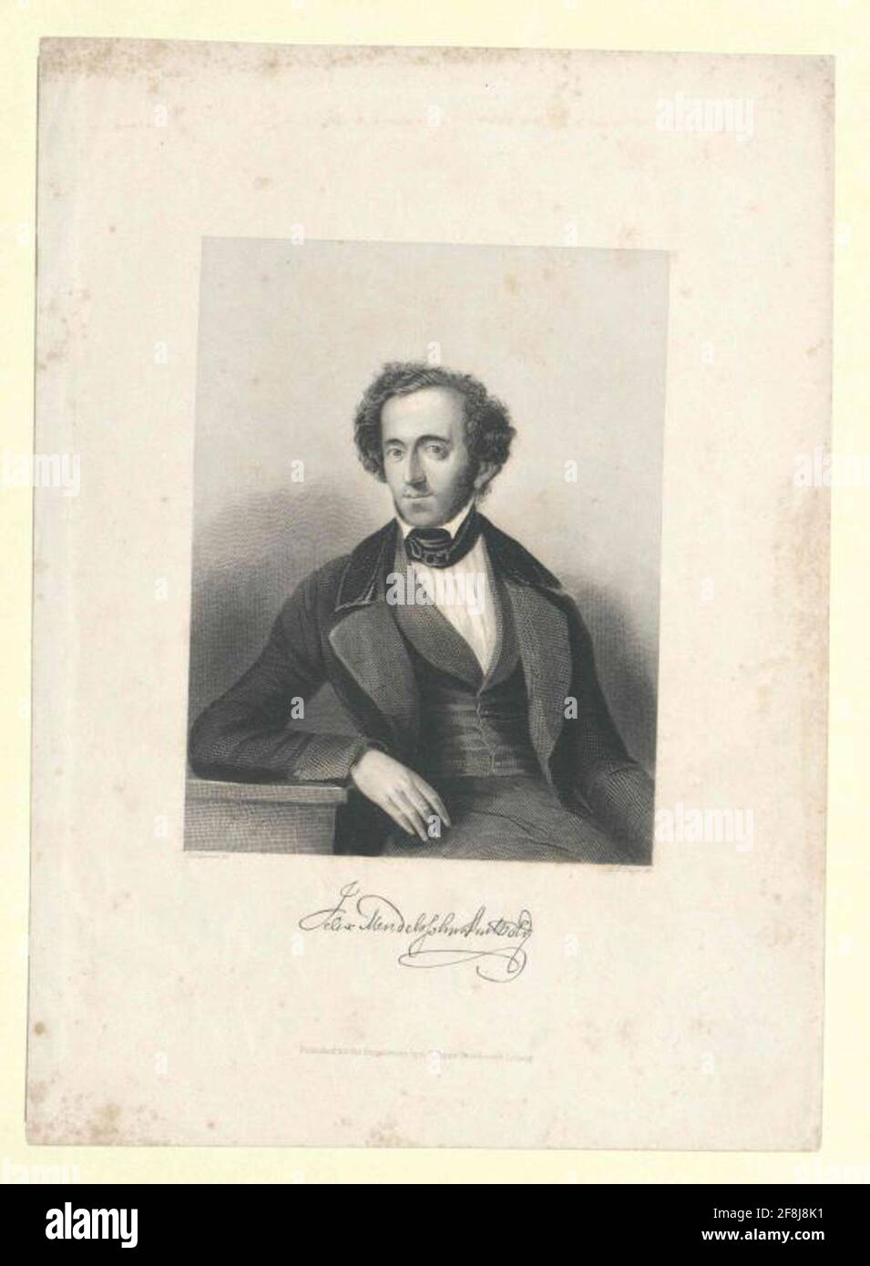 Felix mendelssohn 1809 1847 german composer hi-res stock photography ...