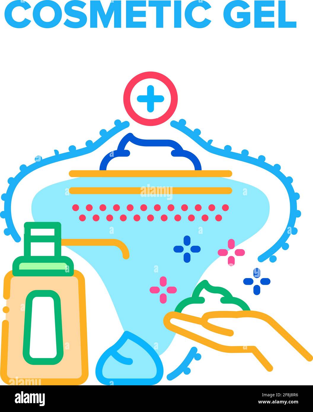 Cosmetic Gel Vector Concept Color Illustration Stock Vector Image & Art ...