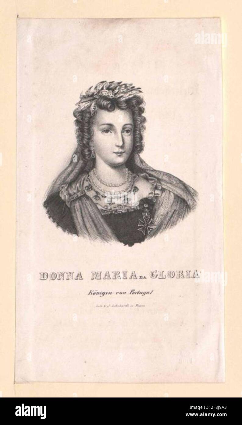 Maria II. Da Gloria, Queen of Portugal Stock Photo - Alamy