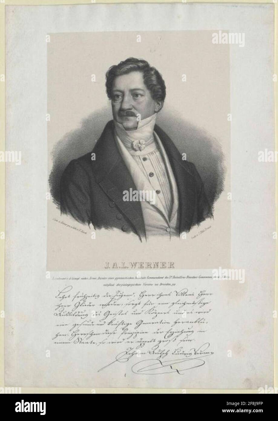 Werner, Johann Adam Ludwig Stock Photo - Alamy