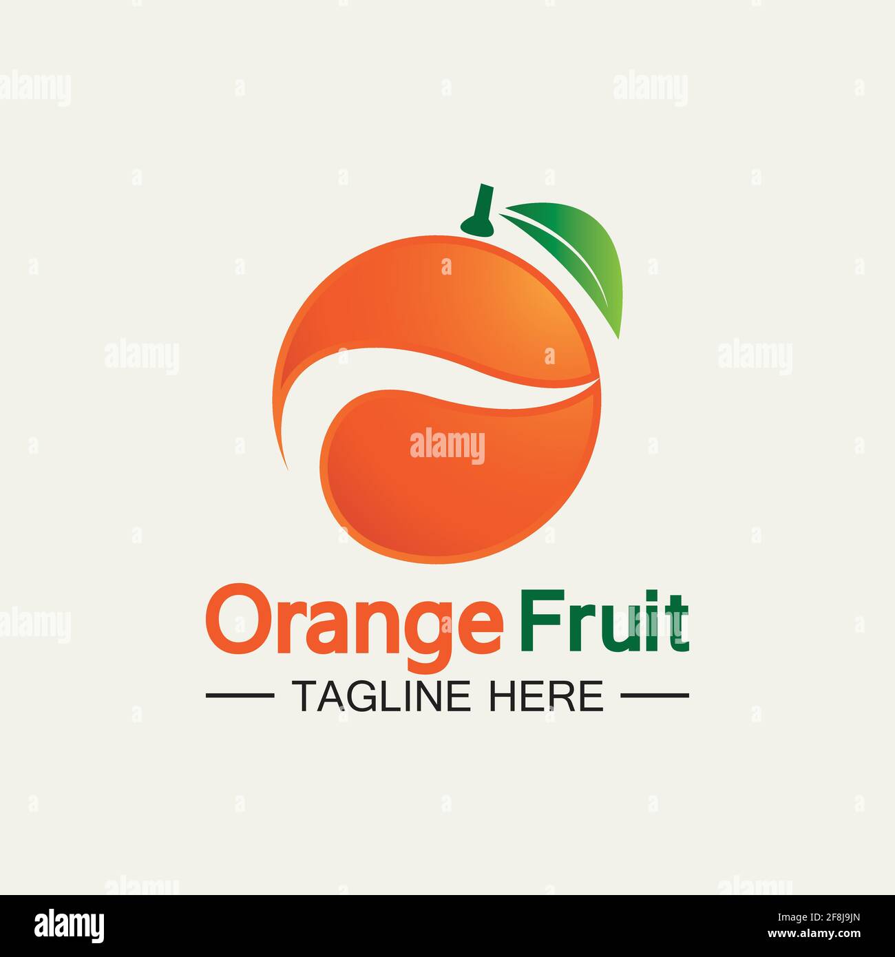 Orange logo design Stock Vector Images - Alamy