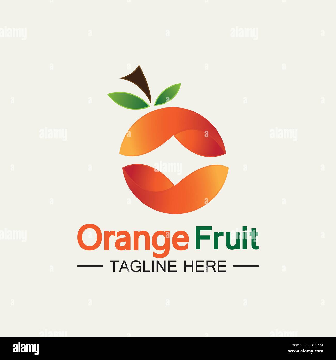 Orange logo design Vector icon illustration design Stock Vector Image ...