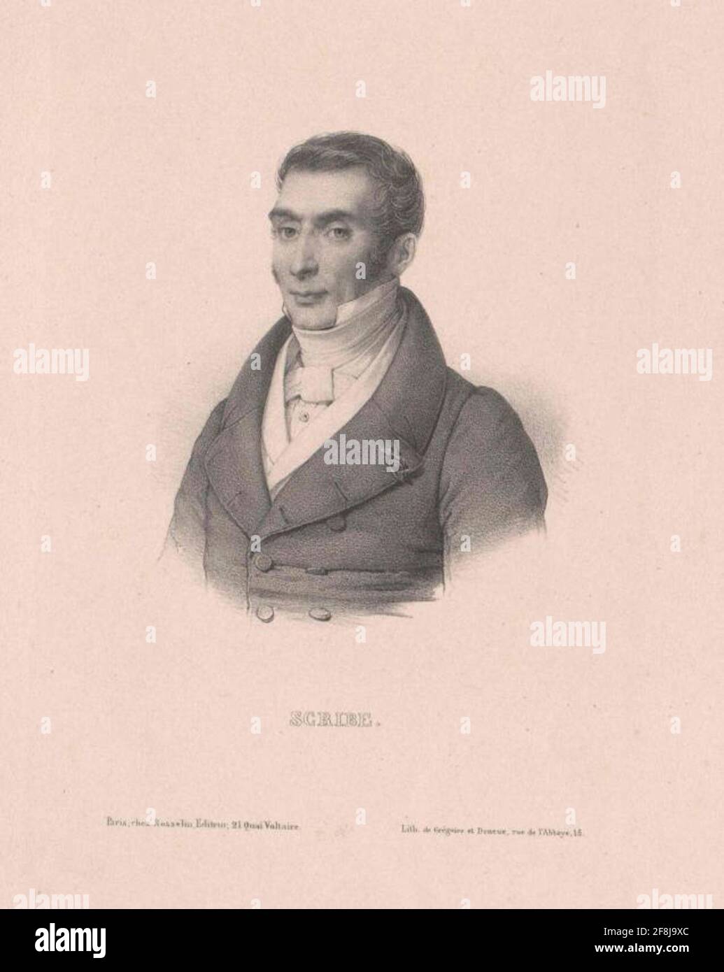 Scribe, Augustin Eugene Stock Photo - Alamy