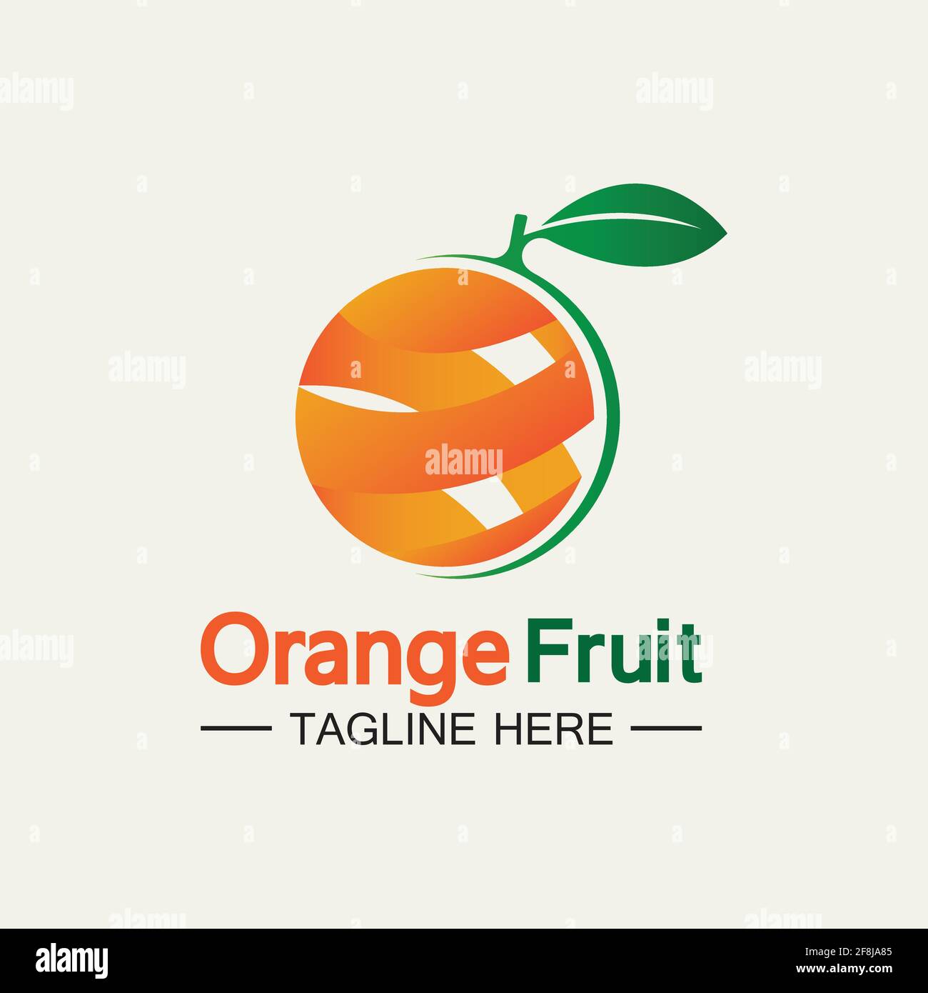 Orange logo design Vector icon illustration design Stock Vector Image ...