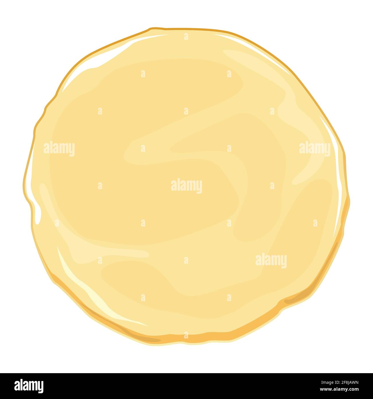 Pizza dough is about collecting pizza. Raw for cooked dough, cartoon ...