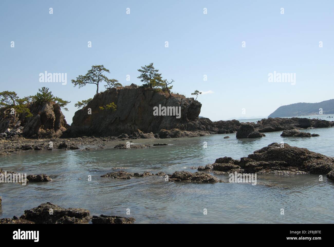 A secluded landscape by the seafront Stock Photo - Alamy