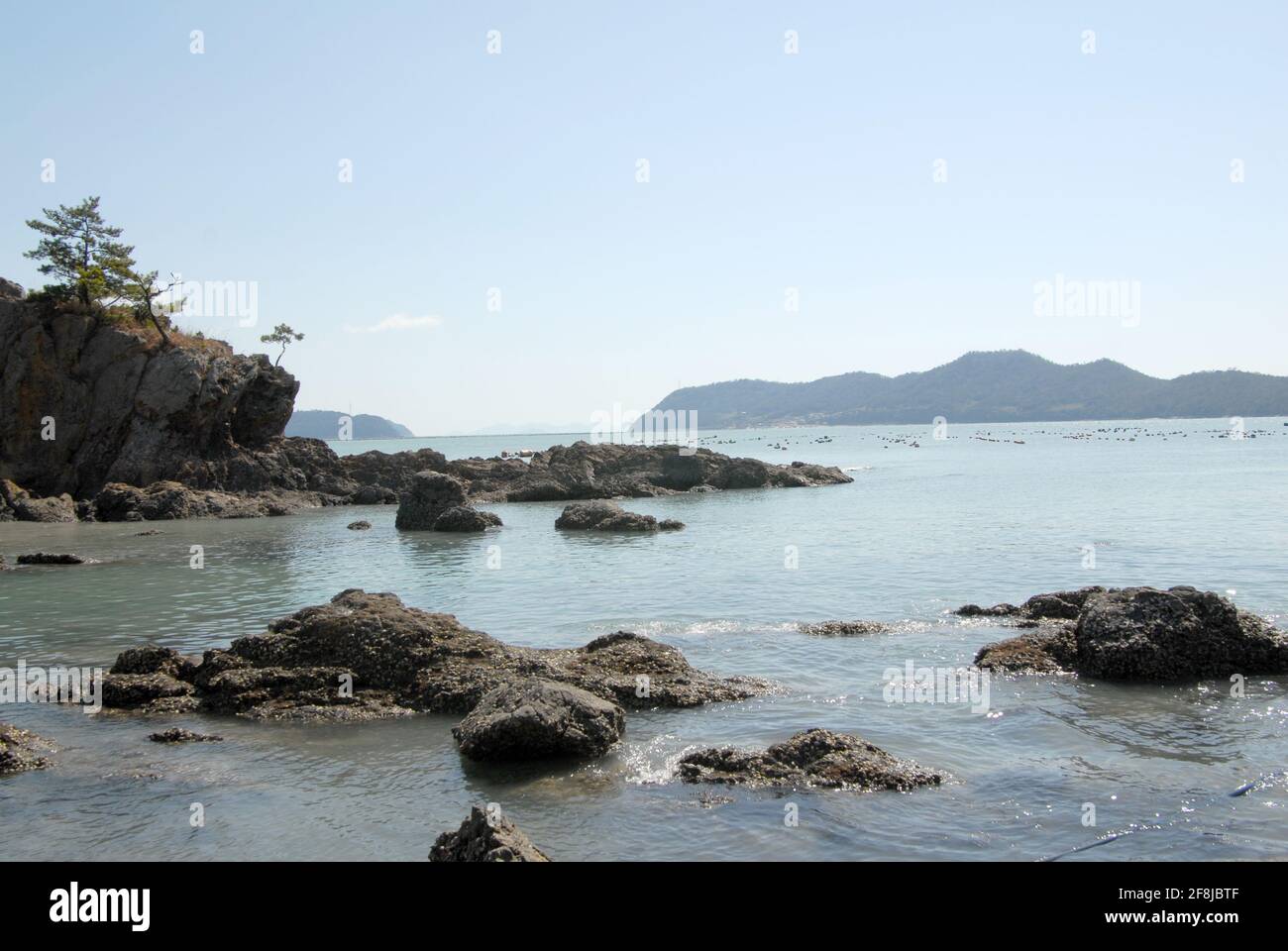A secluded landscape by the seafront Stock Photo - Alamy