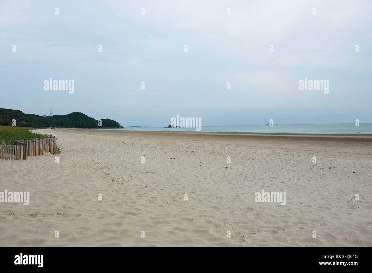 A secluded landscape by the seafront Stock Photo - Alamy
