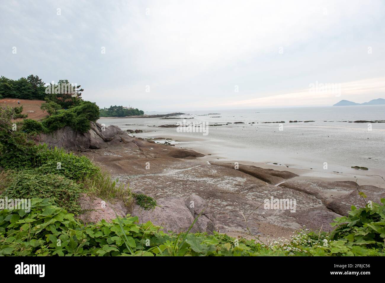 A secluded landscape by the seafront Stock Photo - Alamy