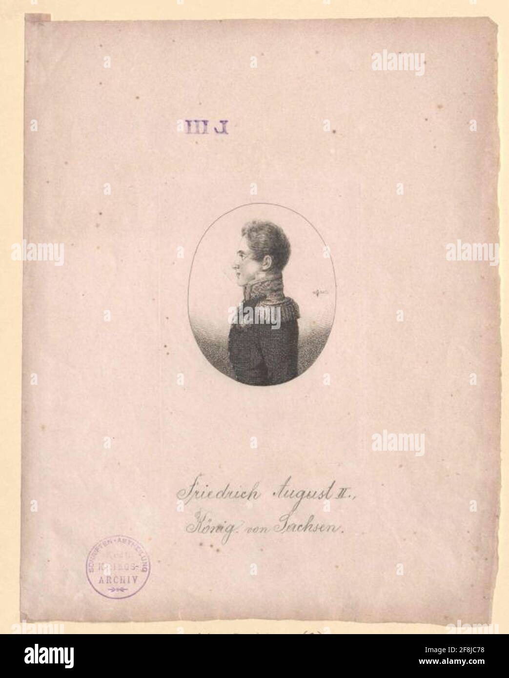 Friedrich August II, King of Saxony Stock Photo - Alamy