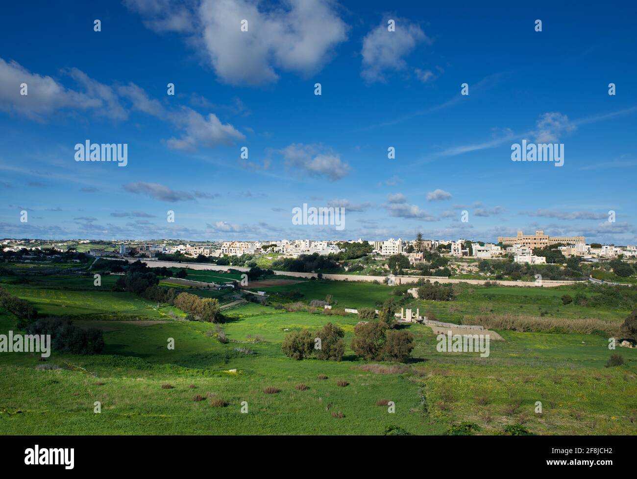Villagescape, Mtarfa, Malta Stock Photo - Alamy