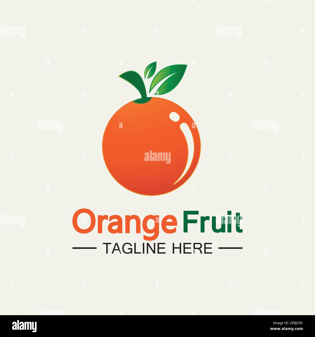 Orange logo design Vector icon illustration design Stock Vector Image ...