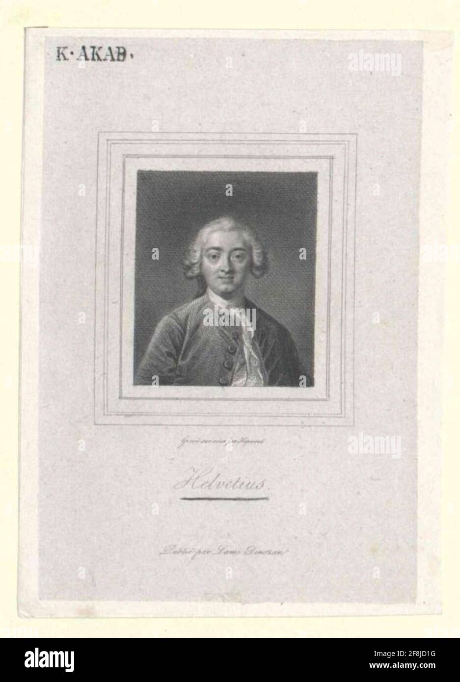 Helvetius, Claude Adrien Stock Photo - Alamy