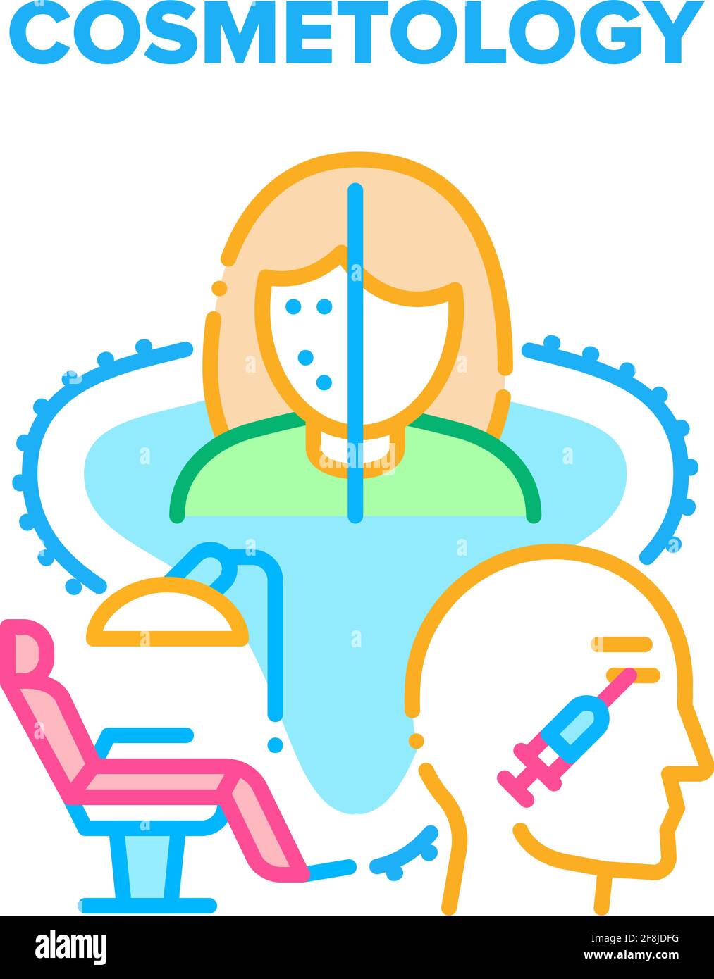 Cosmetology Vector Concept Color Illustration Stock Vector Image & Art ...