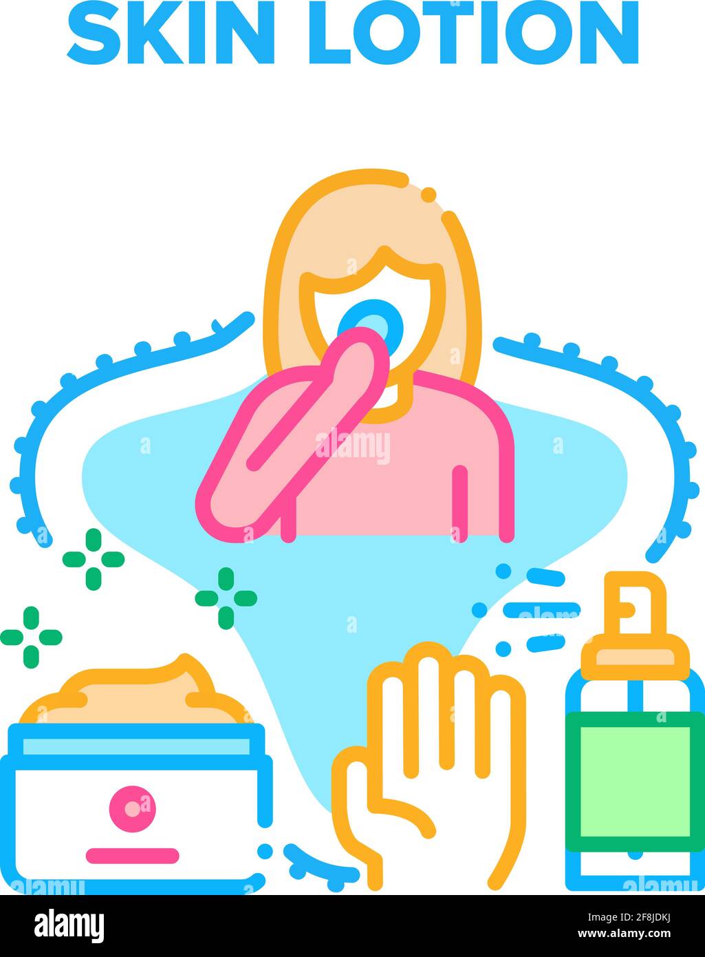 Skin Lotion Vector Concept Color Illustration Stock Vector Image & Art ...