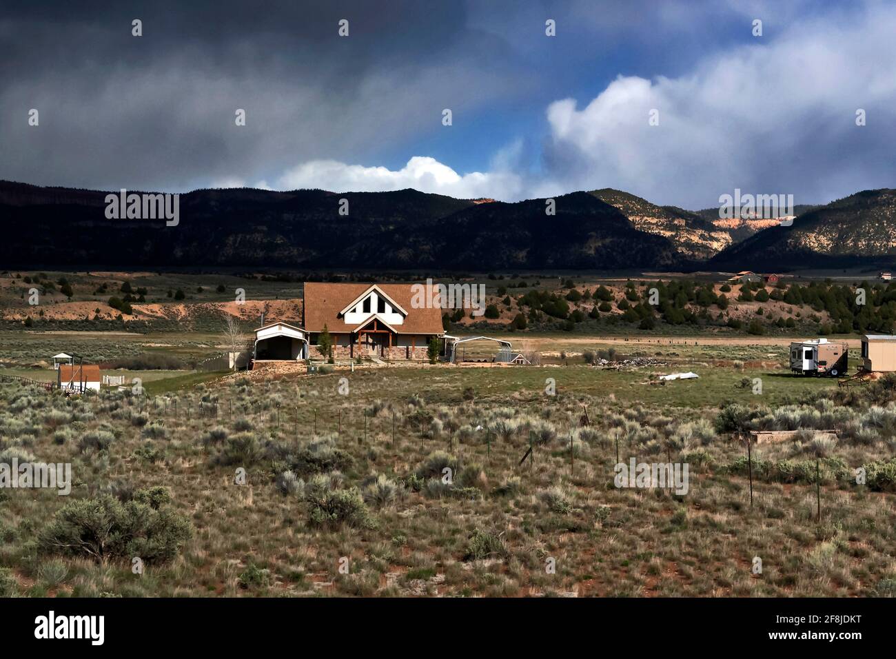 Lonely farm, Arizona Stock Photo - Alamy