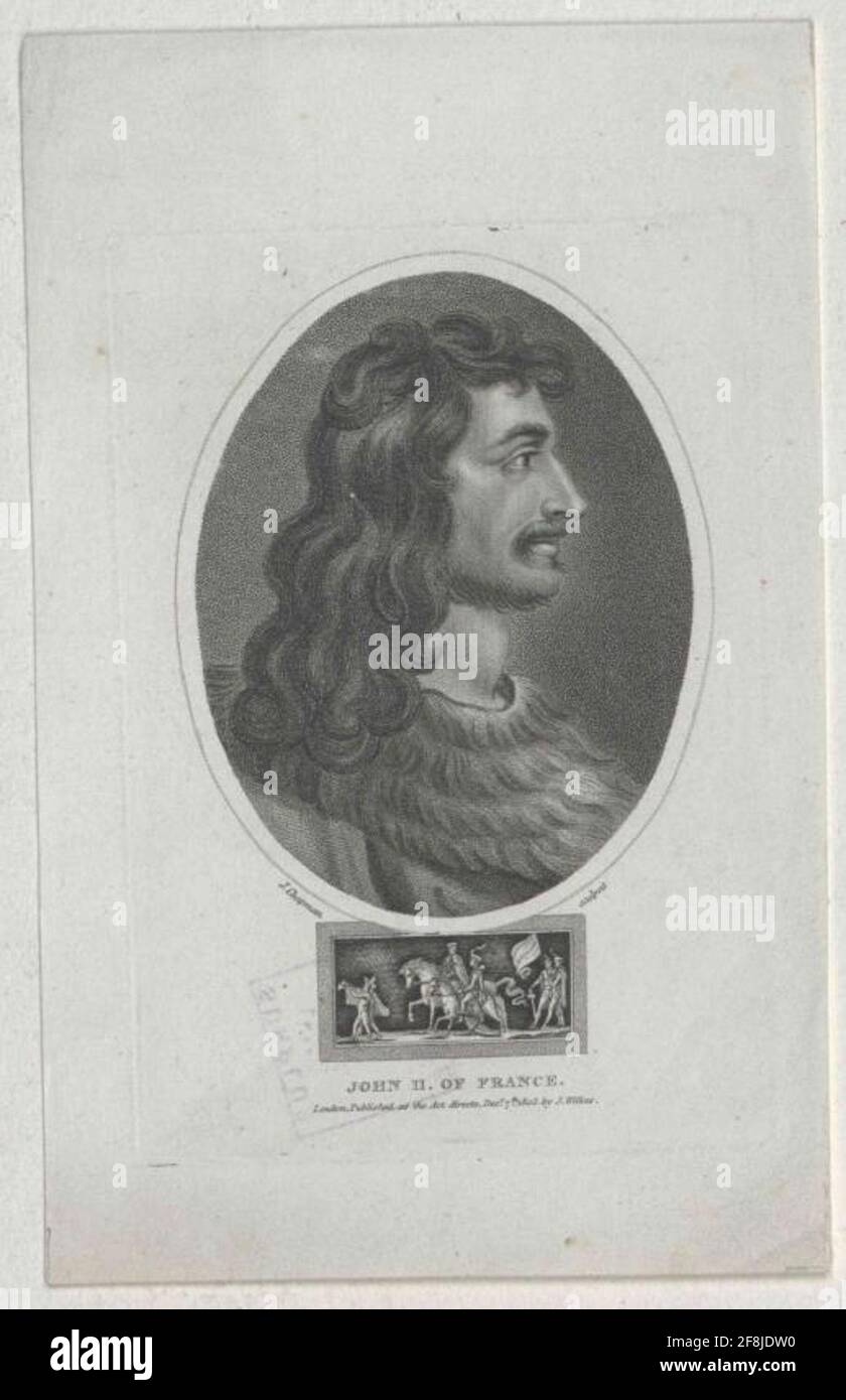 Johann II The good, king of France Stock Photo - Alamy
