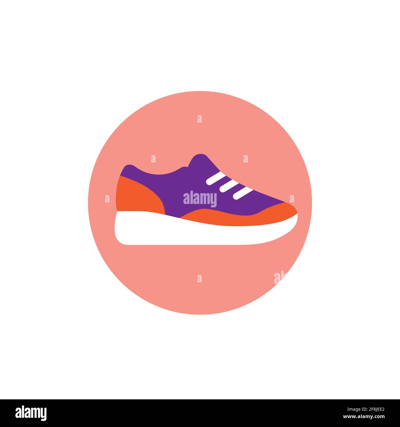 Running shoe icon, trainers, sneakers, vector art Stock Vector Image ...