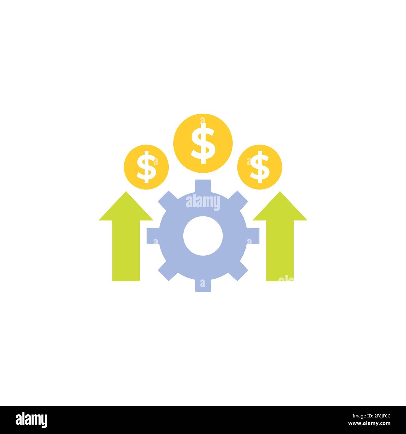 cost effective icon, financial efficiency vector Stock Vector Image ...