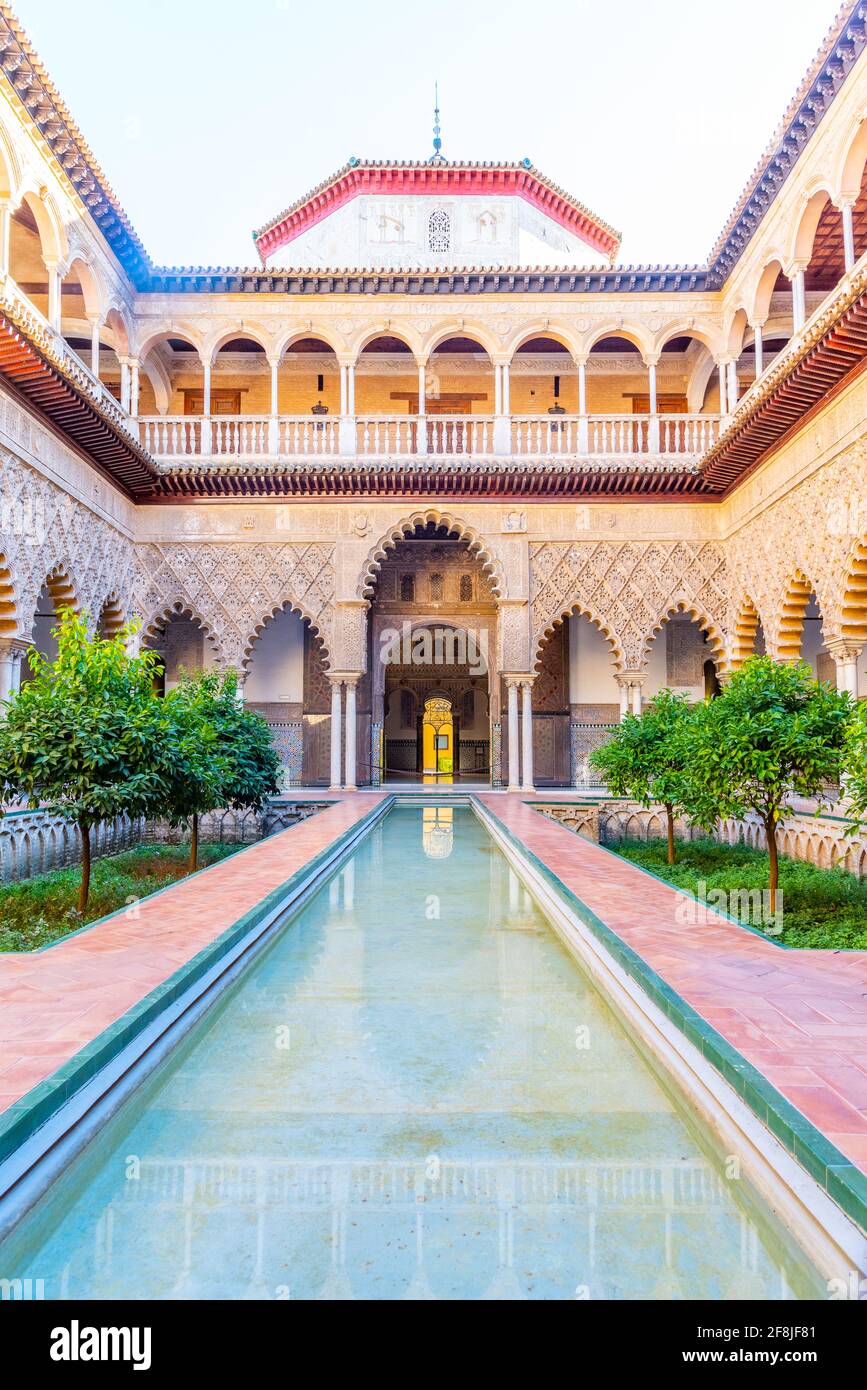 Building Inside Alcazar Royal Palace High Resolution Stock Photography ...