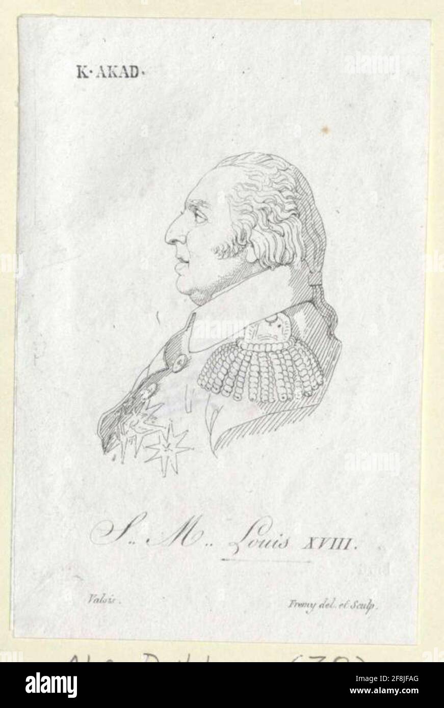 Ludwig Xviii., King of France Stock Photo - Alamy