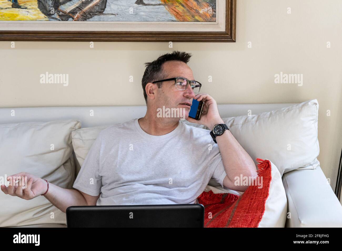 Portrait good looking man home hi-res stock photography and images - Alamy