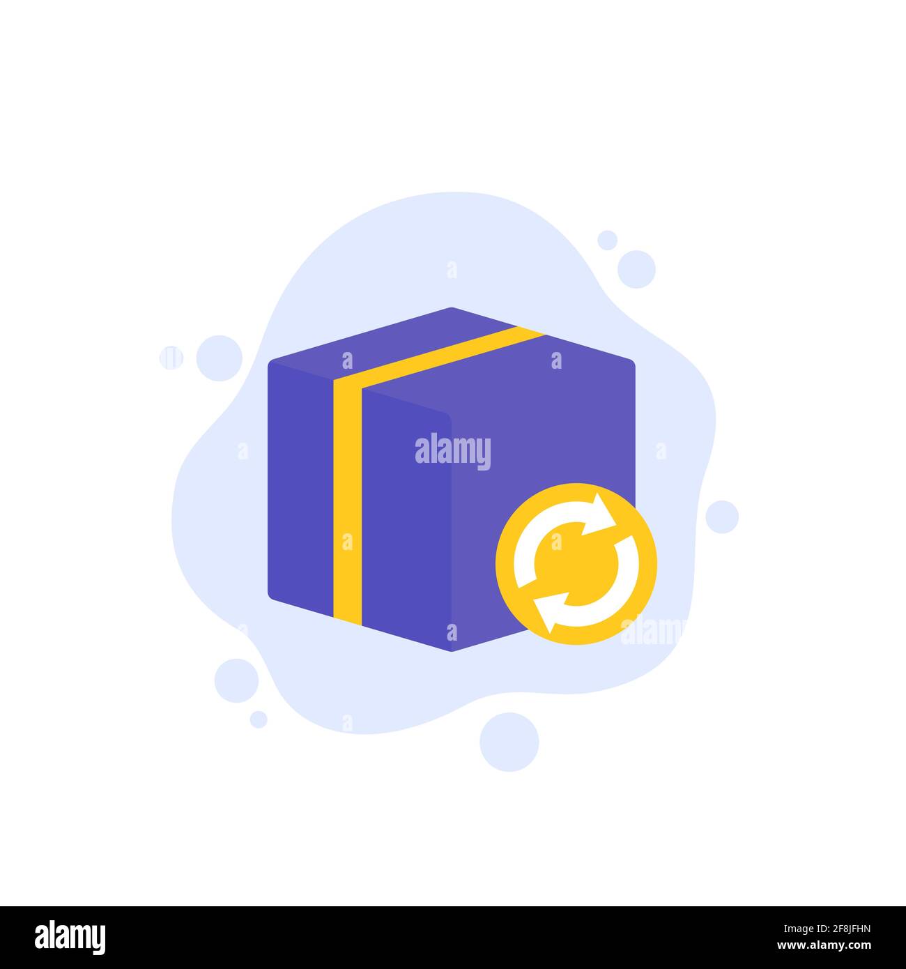 parcel return icon with box, vector art Stock Vector Image & Art - Alamy