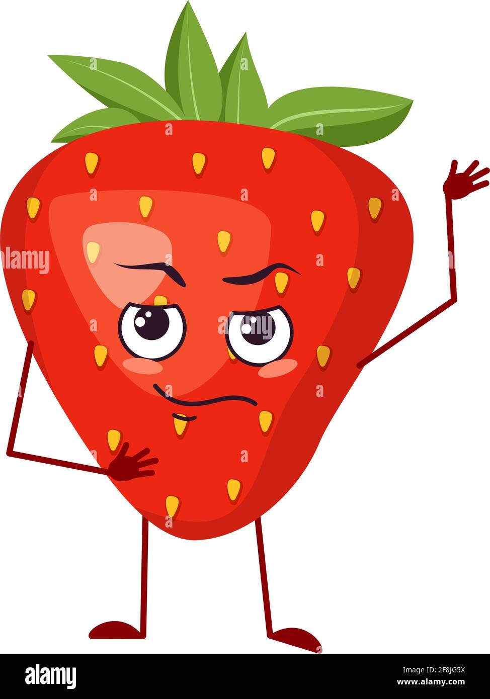 Cartoon Strawberries With Faces