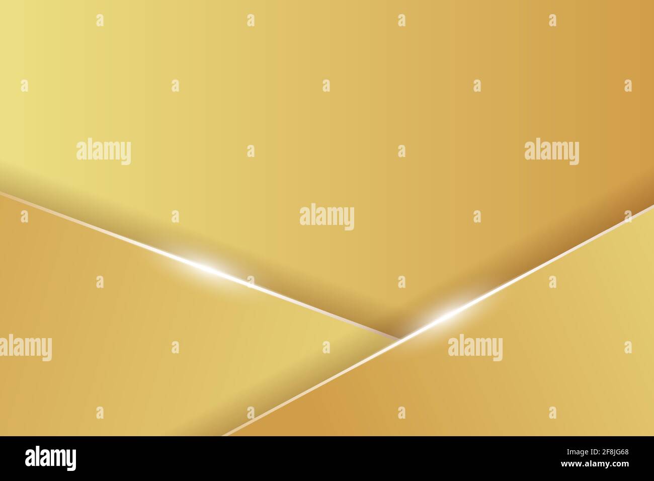 Abstract gold background with lines and shine effect. Vector ...