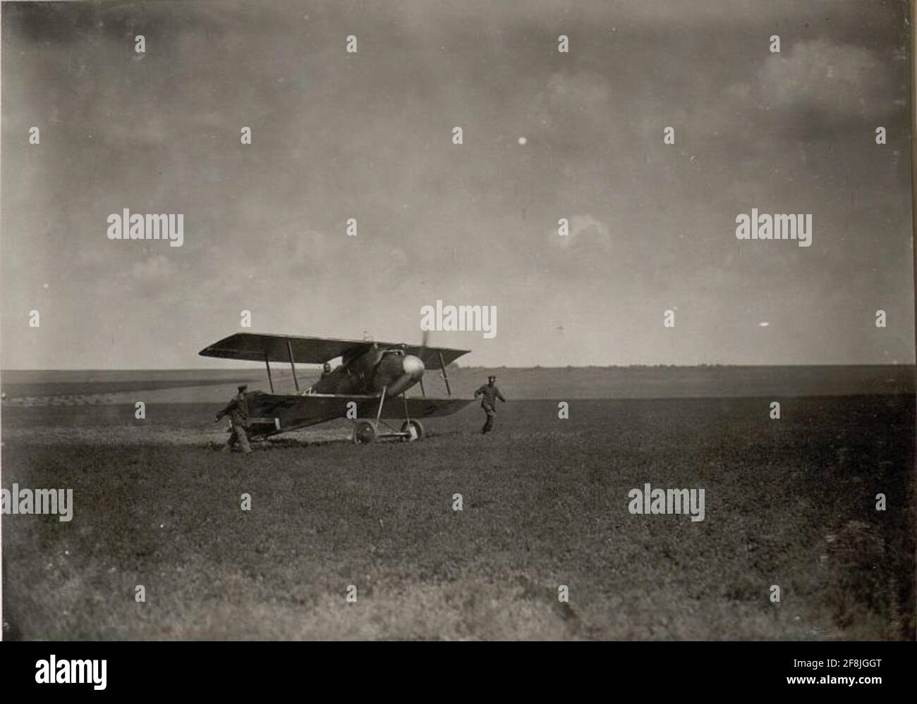 Landing of a hunting aircraft Stock Photo - Alamy