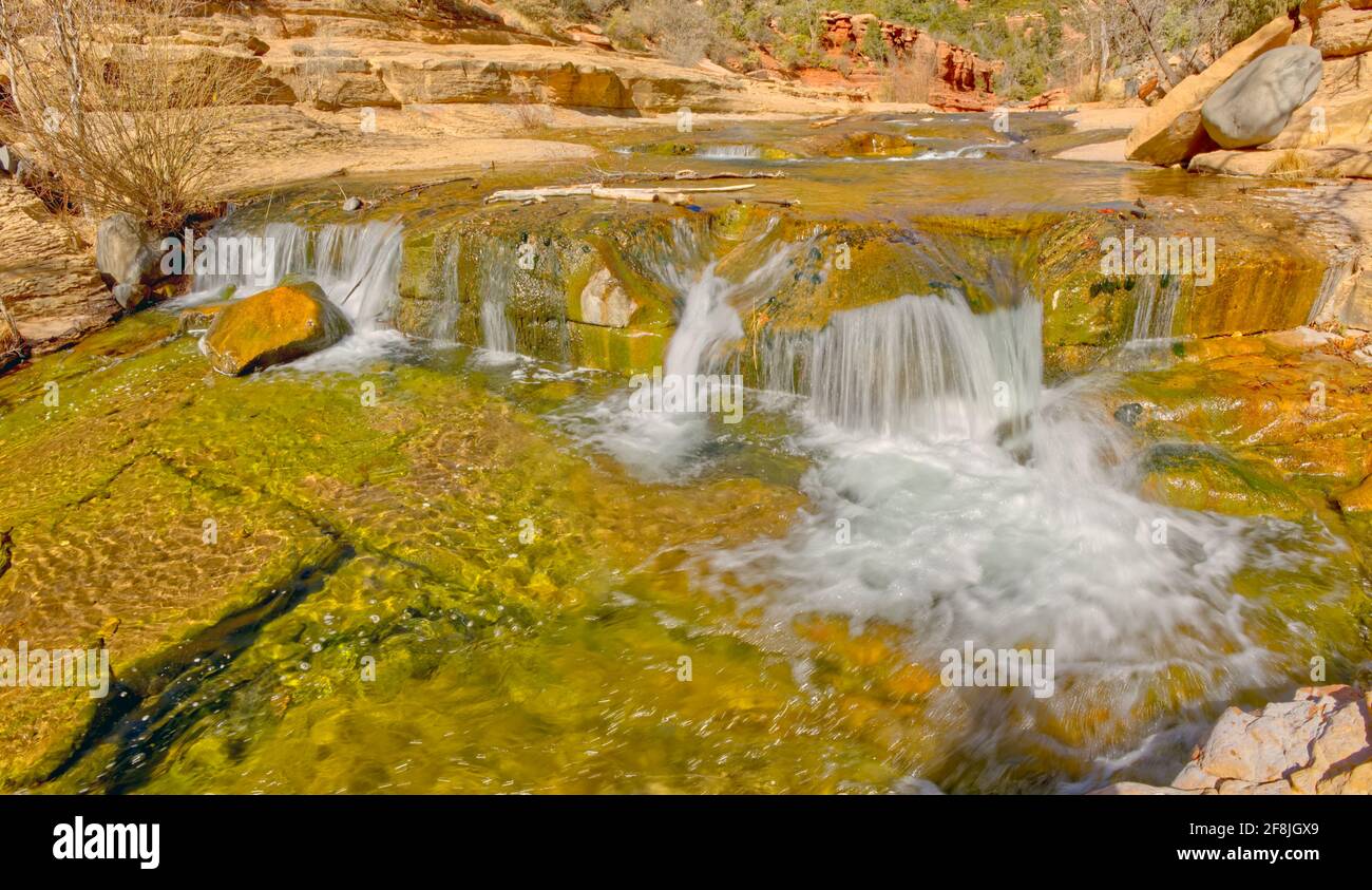 Slide Rock Waterfalls Sedona Arizona Stock Photo - Alamy