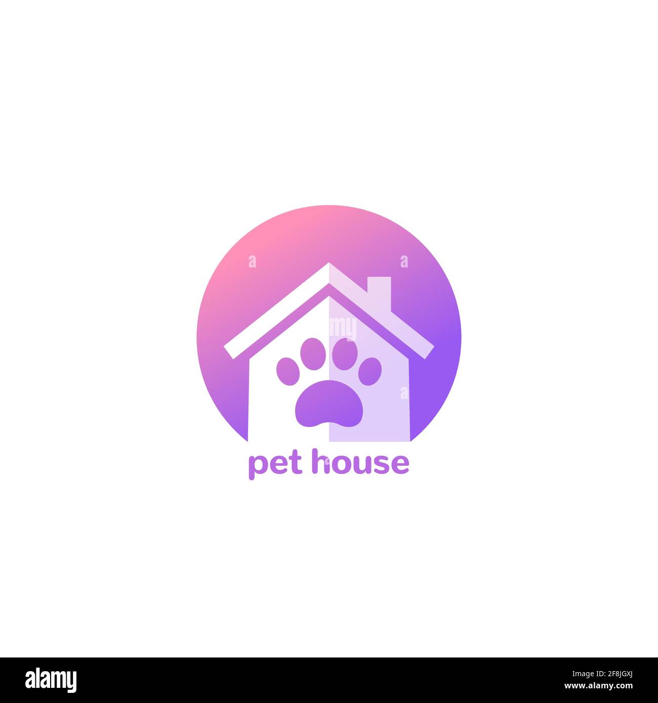 pet house logo, paw and home icon Stock Vector Image & Art - Alamy