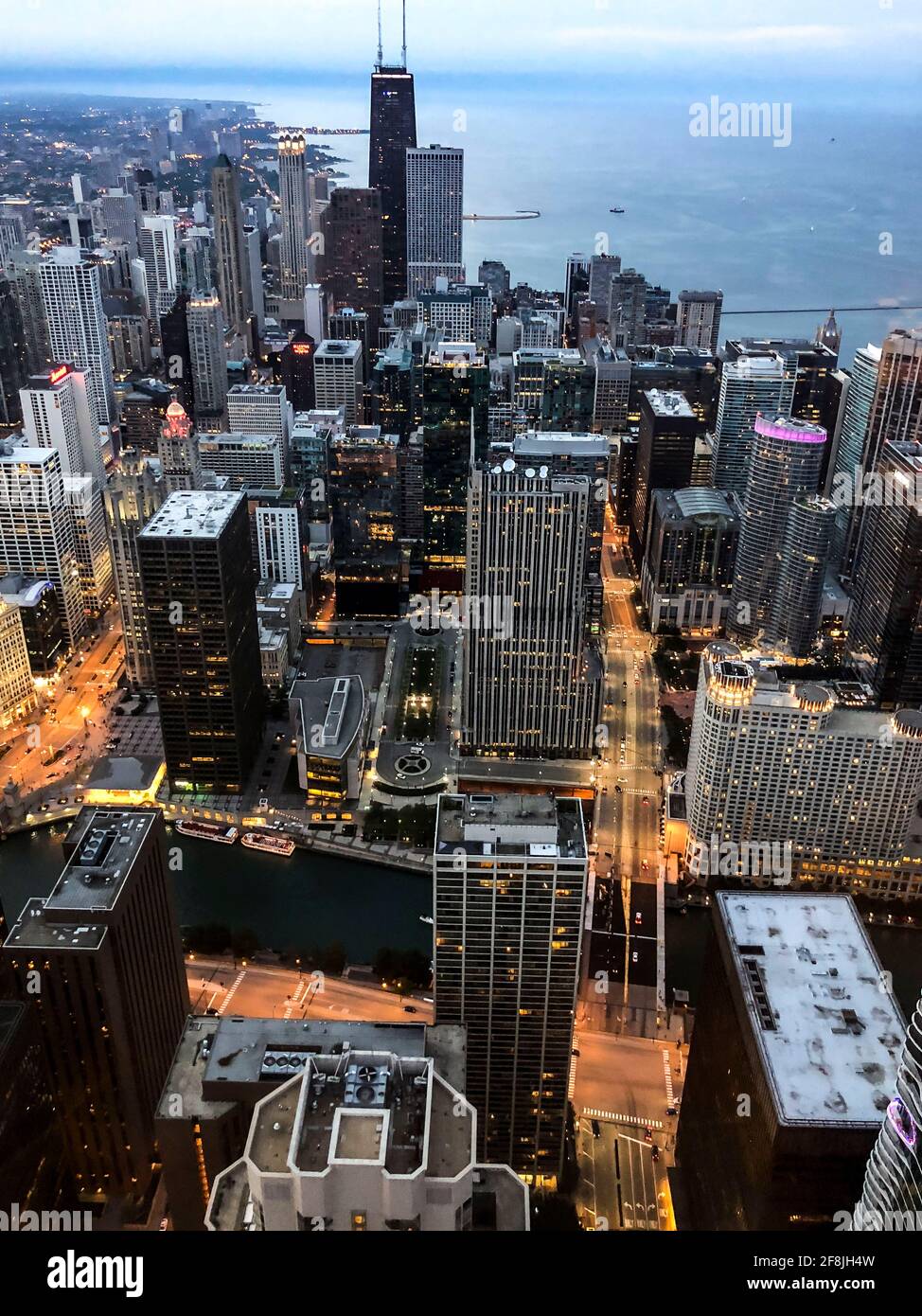 Overhead view of city lights hi-res stock photography and images - Alamy