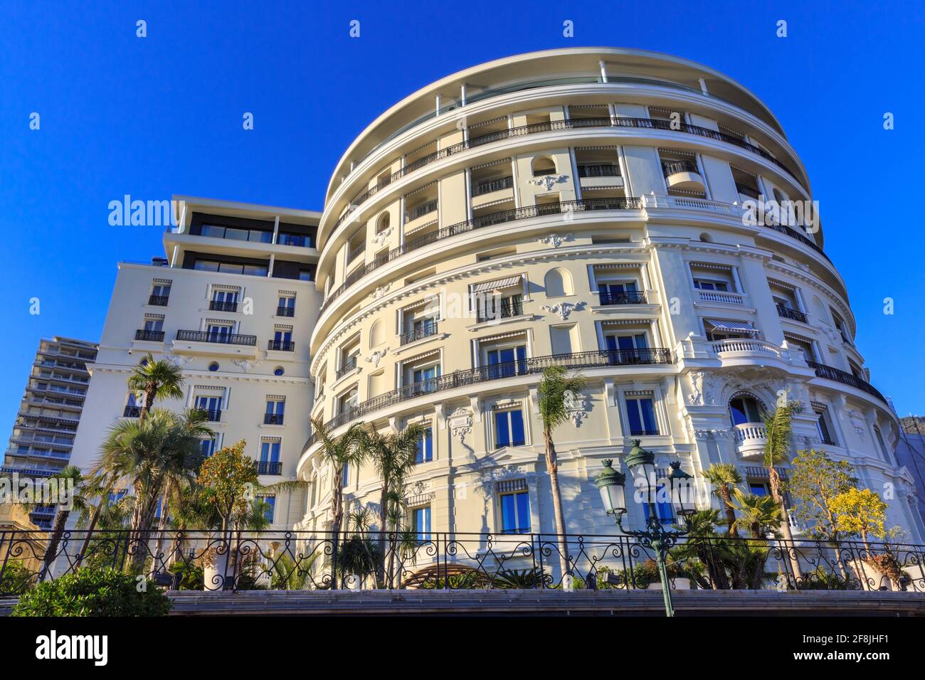 Hôtel de Paris Round Tower, Monte Carlo, Monaco Stock Photo - Alamy