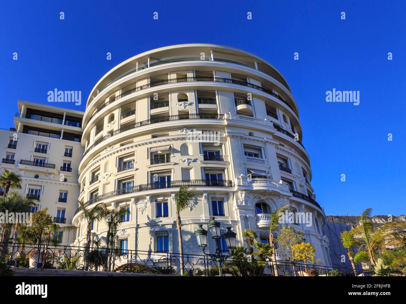 Hôtel de Paris Round Tower, Monte Carlo, Monaco Stock Photo - Alamy