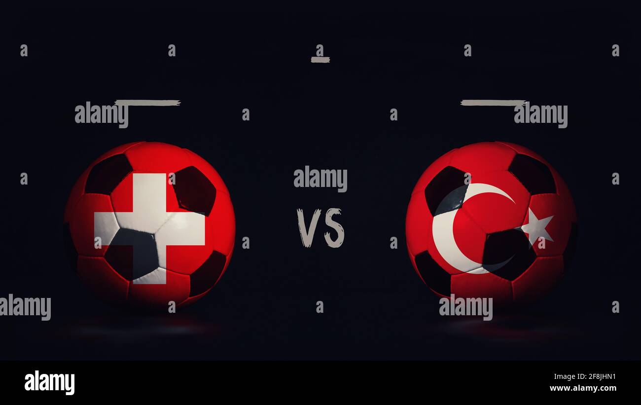 Switzerland vs Turkey Euro 2020 football matchday announcement. Two ...