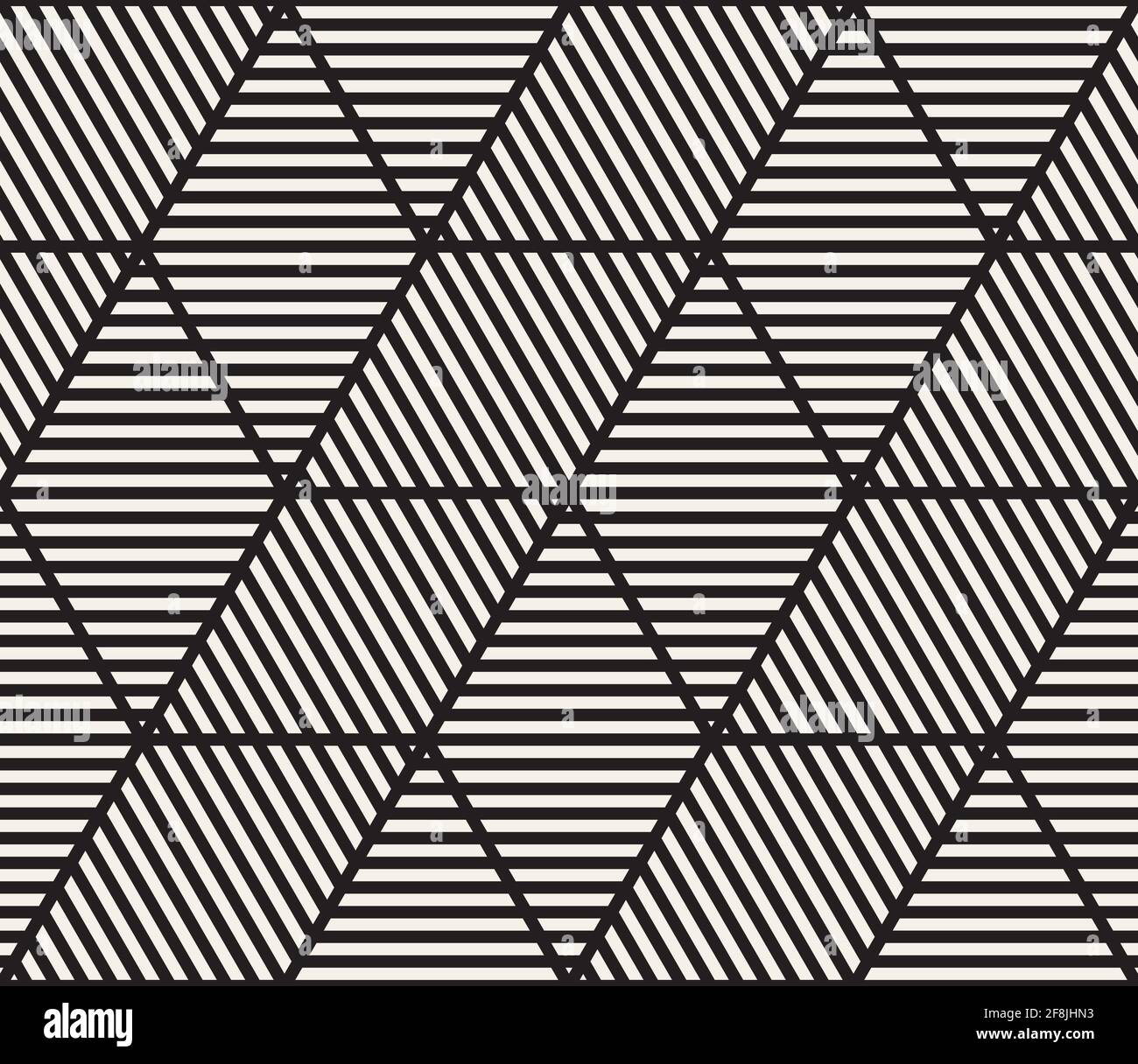 Vector seamless geometric pattern. Stylish striped ornament. Simple ...