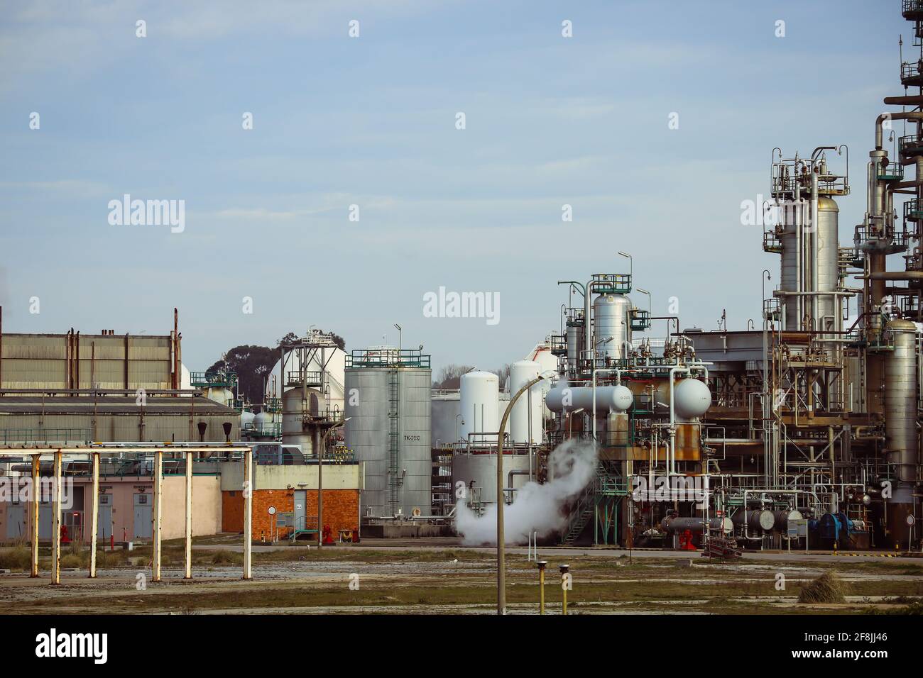 09/01/2021, LeÃ§a da Palmeira, Portugal - PetrogalÂ PortoÂ Oil Refinery ...