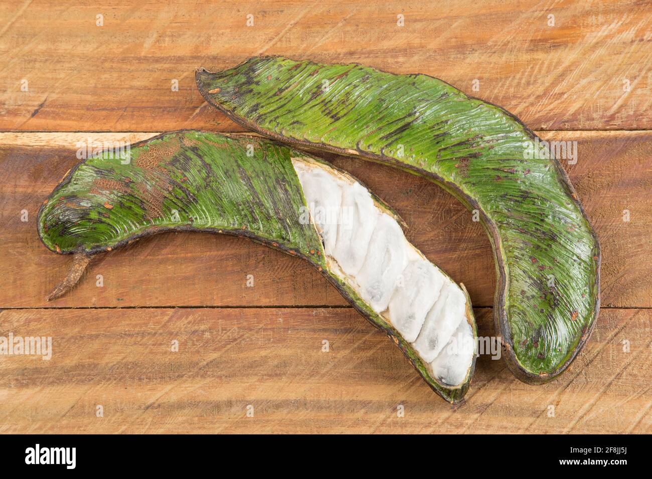 Fresh inga fruit. The guama fruit tropical and exotic from South ...