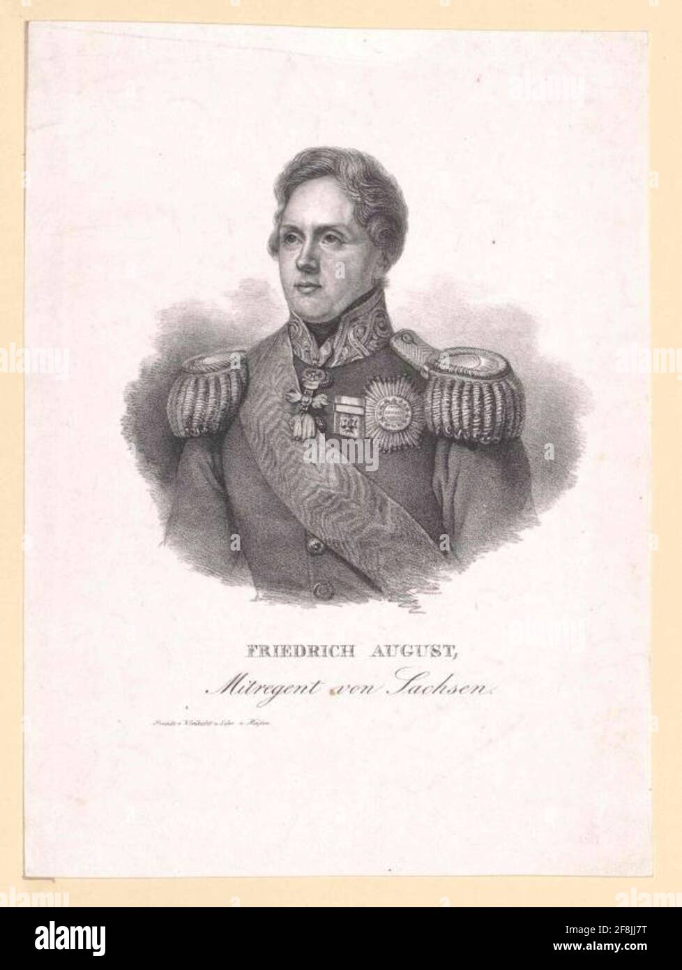 Friedrich August II, King of Saxony Stock Photo - Alamy